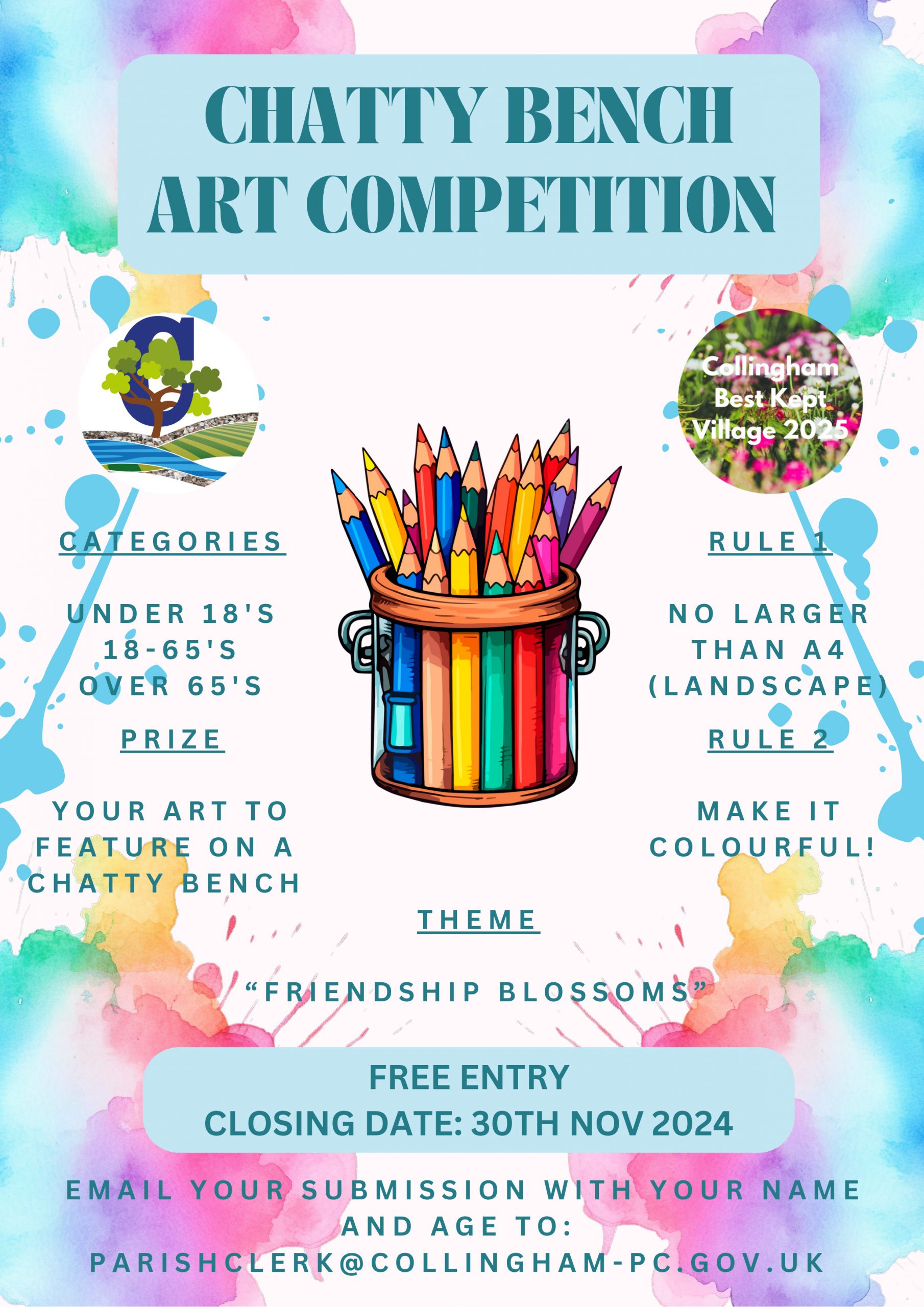 CHATTY BENCH ART COMPETITION – Collingham, Notts